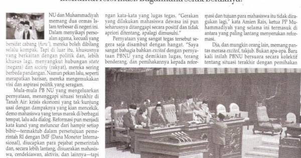Reformasi 1998 dalam Kacamata yang Lebih Besar: Peran Umat Islam || NuuN.id